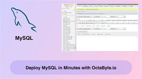 Deploy Mysql In Minutes With Octabyte Blog