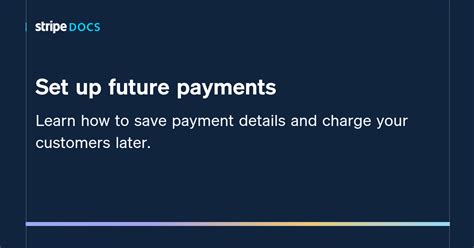 Set Up Future Payments Stripe Documentation