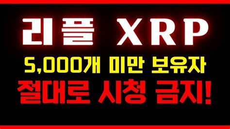 엑스알피 5000개 없으시면 보지 마세요 Xrp Youtube
