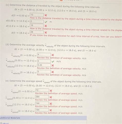 Solved An Object Is Moving Along The X Axis And An 18 05