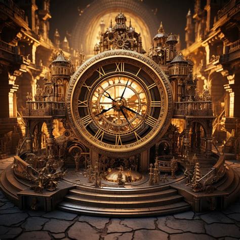 Classic Steampunk Professional Background Steampunk Streets With