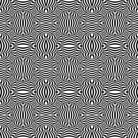 Seamless Monochrome Floral Pattern Stock Vector Illustration Of