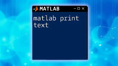 Mastering Matlab Printf A Quick Guide To Output Magic