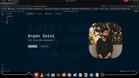 Arpan Saini On Linkedin Nextjs Portfolio Webdevelopment Frontend