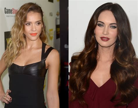 Best Of The Week Jessica Alba Megan Fox More Sport Bold Lips Waves Stylecaster