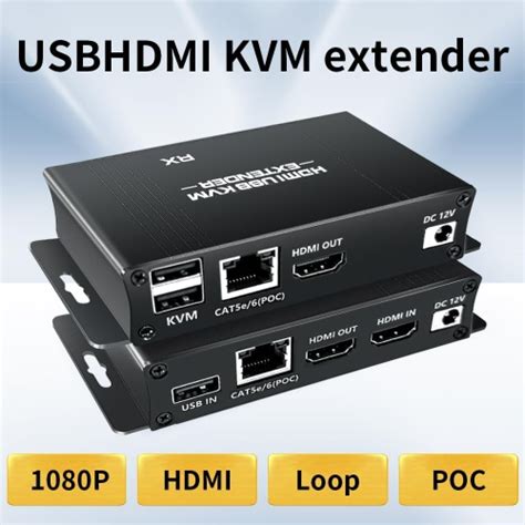 Hf He60roc Hdmi Usb Kvm Extender Kit 60m Hdmi Kvm Usb Extender 1080p