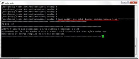 Habilitar Banner Informativo De Ssh No Bigip Agility