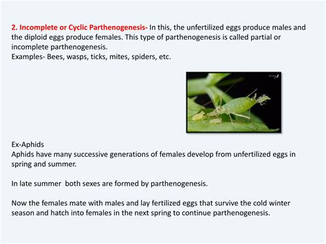 Parthenogenesis Natural Parthenogenesis Artificial Parthenogenesis Pptx