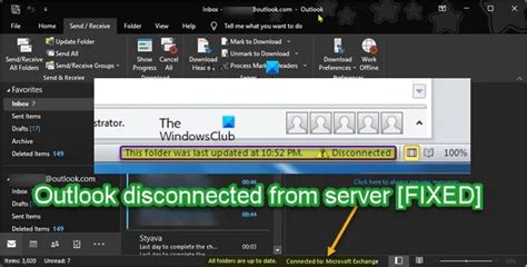 Outlook Disconnected From Server How To Reconnect Outlook Server Microsoft Support