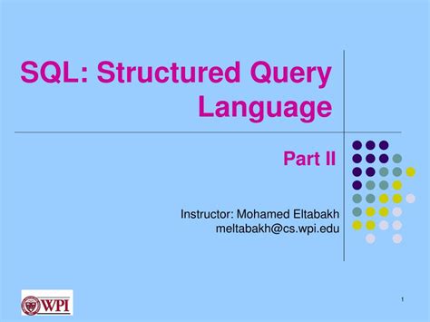 ppt sql structured query language powerpoint presentation free