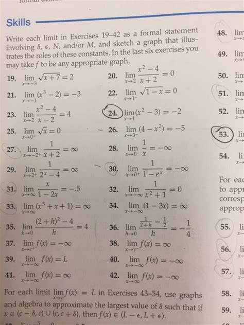 Solved Skills Write Each Limit In Exercises As A Chegg