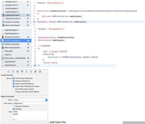 Macos Nstableview Biding With Nsarraycontroller Not Work For Storyboard Objective C Stack