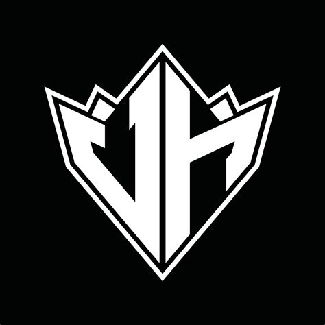 Uh Logo Monogram Design Template 16154406 Vector Art At Vecteezy