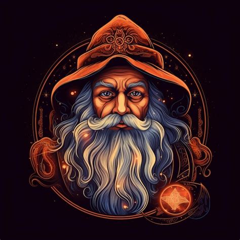 Premium Ai Image Illustration Portrait Of A Wizard