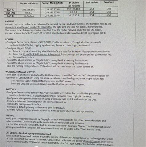 Solved Cabling Connect The Correct Cable Types Between The