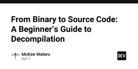 From Binary To Source Code A Beginners Guide To Decompilation Dev