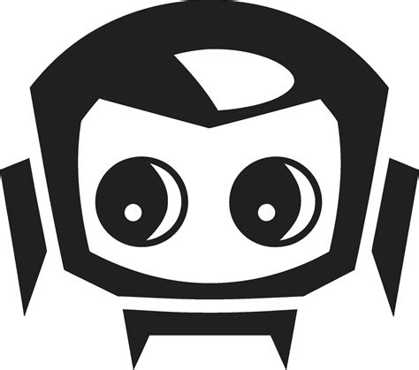 Talkbox Totem Crest Vector Icon Of A Tiny And Cute Robot For Chat Delight Mini Mech Marvel Badge