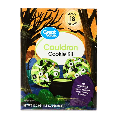 Great Value Cauldron Halloween Cookie Kit With Decor 17 2 Oz Nut Free