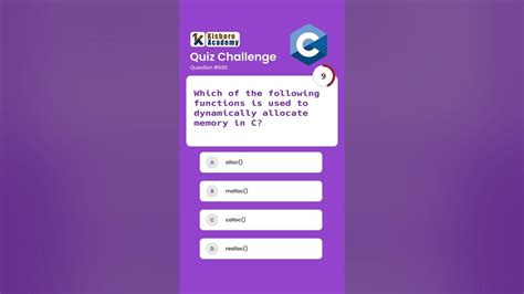 C Codingquiz030 Kishoreacademypro Youtube