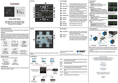 LIGHTWARE WP UMX TPS TX US QUICK START MANUAL Pdf Download ManualsLib