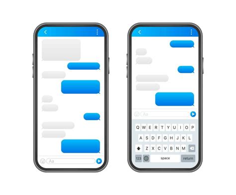 Chat Interface Application With Dialogue Window Clean Mobile Ui Design