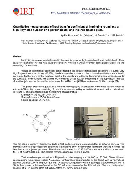 Pdf Quantitative Measurements Of Heat Transfer Coefficient Of Dokumentips