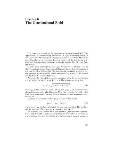 Pdf The Gravitational Field