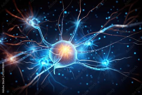 Neuronal Network Neurons Brain Synapses Connections To Peripheral