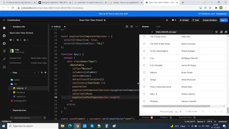 Reactjs How To Set Paginationrowsperpageoptions All50100 In