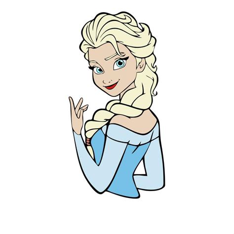 Disney Elsa Vector Art Icons And Graphics For Free Download