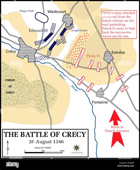 The Battle Of Crécy Fought On August 26 1346 Was A Key Conflict In