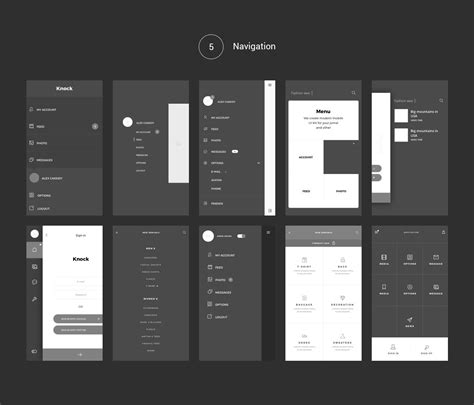 Wireframe Mobile Ui Kit By Unidack Design