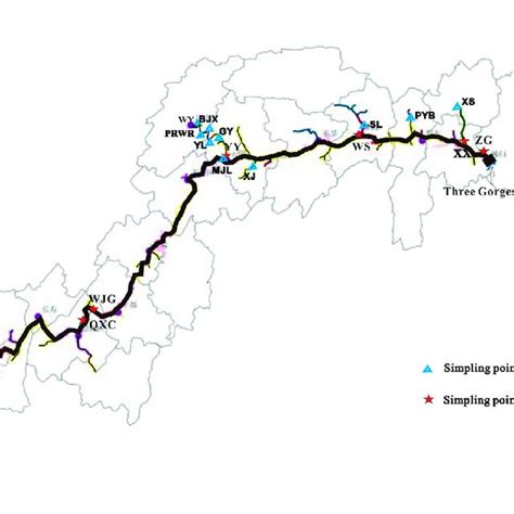 Schematic Diagram Of Sampling Sites And Synthesized Sites In The Tgr Download Scientific