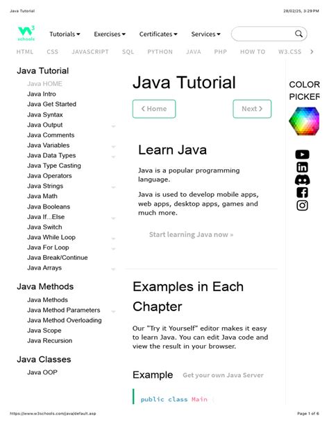Java Tutorial Pdf Java Programming Language Bootstrap Front