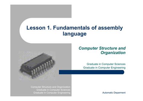 Pdf Lesson 1 Fundamentals Of Assembly Languageatc2autuahes
