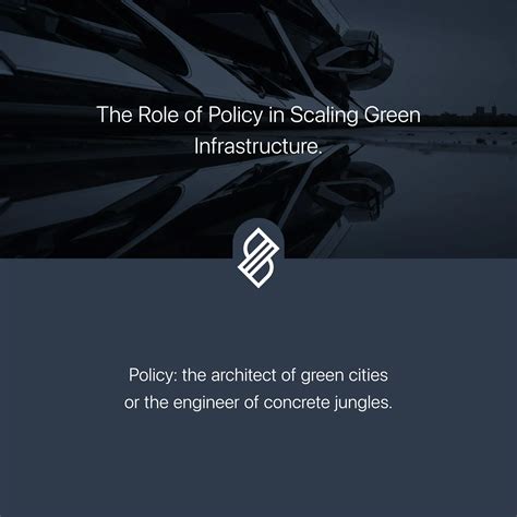 The Role Of Policy In Scaling Green Infrastructure → Scenario