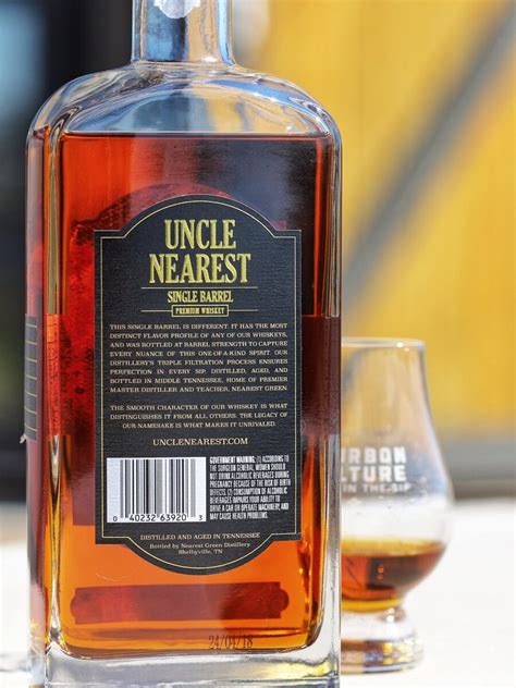 Uncle Nearest Single Barrel Whiskey Review Bourbon Culture