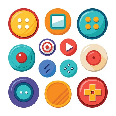 Web Button Collection Series Vector Art At Vecteezy