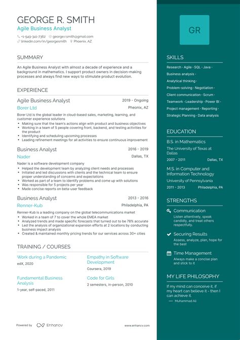 5 Agile Business Analyst Resume Examples And Guide For 2023