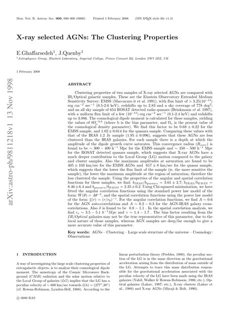 pdf x ray selected agns the clustering properties