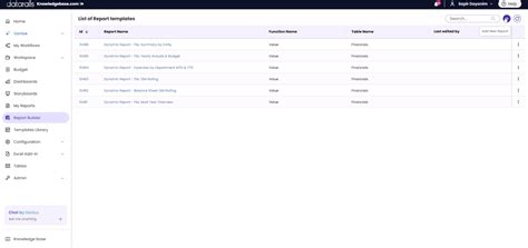Report Builder Create A New Report Datarails