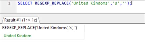 Mariadb Regexp Examples