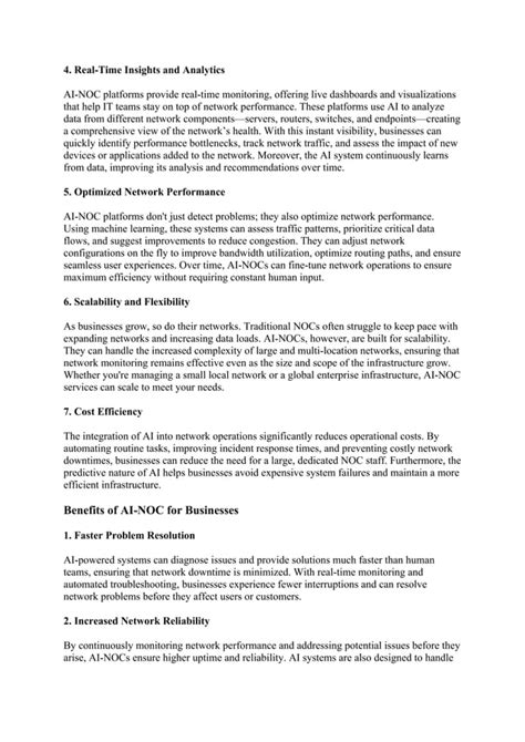 Ai Noc Transforming Network Monitoring With Cutting Edge Ai Technologydocx