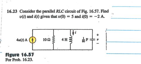 solved 16 23 consider the parallel rlc circuit of fig
