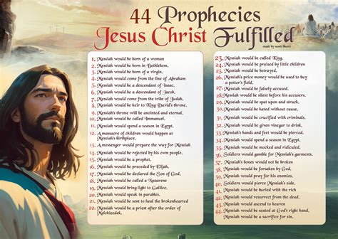 Jesus Inforgraphics Of Prophecies Fulfilled Bible Behance