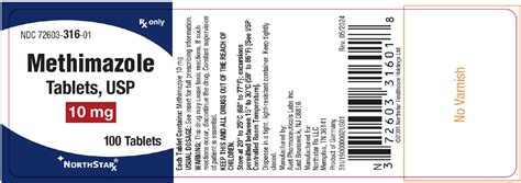 Methimazole Package Insert Prescribing Information