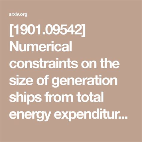 Numerical Constraints On Generation Ship Size And Space Farming Techniques