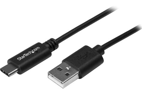 1 6FT StarTech USB C Male To USB A Male Cable Black