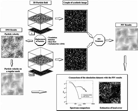 schematic view of the piv validation by using synthetic image of