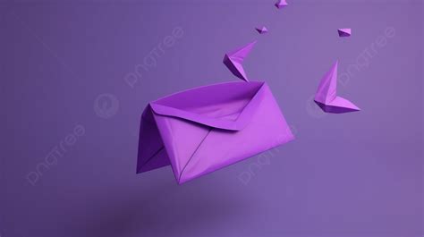 공중에 떠 있는 상징적인 보라색 봉투 아이콘의 현실적인 3d 렌더링 이메일 3d 이메일 알림 메일을 보내다 배경 일러스트 및 사진 무료 다운로드 Pngtree